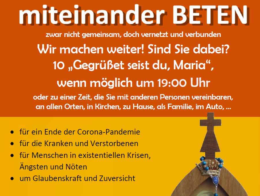 Wir machen weiter. SIE auch? – „Miteinander BETEN“ | Projekt ...